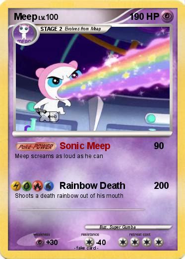 Pokémon Meep 105 105 Sonic Meep My Pokemon Card