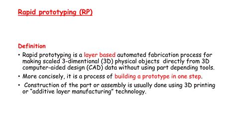 lecture 01 introduction to rapid prototyping and reverse engineering pptx