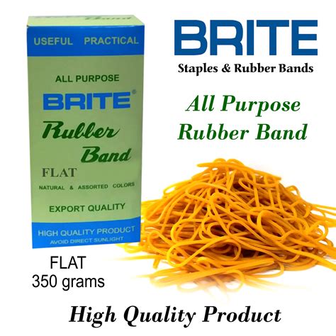 Rubberband Brite Rubber Band Goma Flat Natural 350grams Lazada Ph