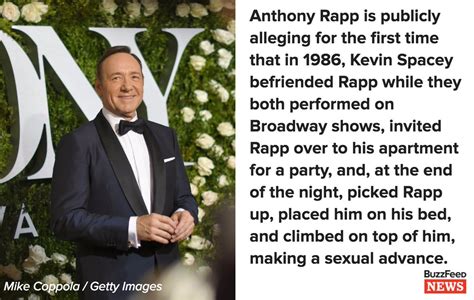 Actor Anthony Rapp Says Kevin Spacey Made A Sexual Advance Toward Him When He Was 14 Years Old