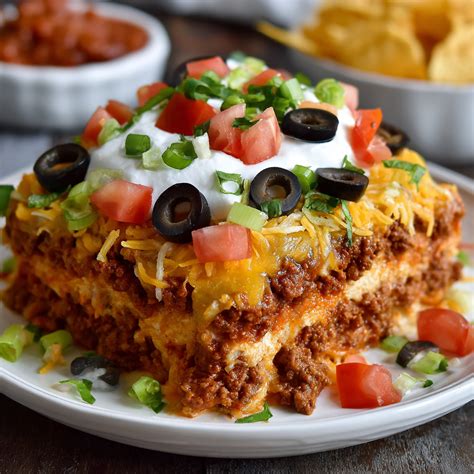 Mexican Ground Beef Casserole Tasty Chow