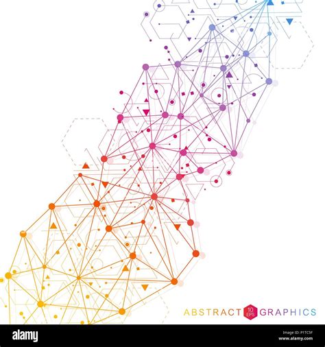 Science Network Pattern Connecting Lines And Dots Global Network