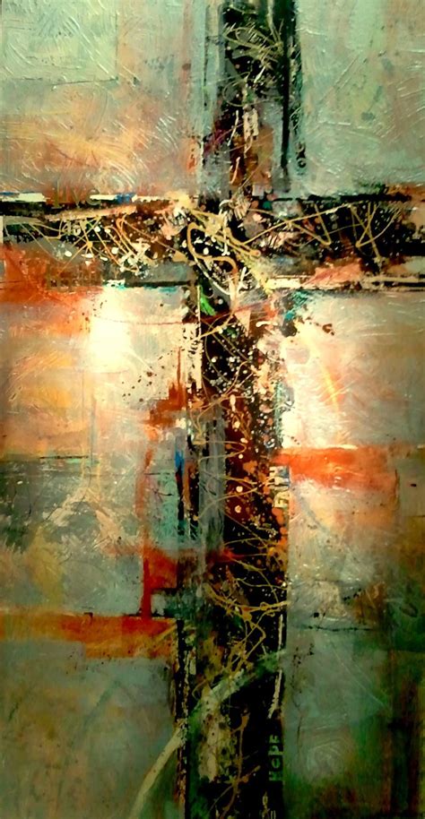 Abstract Cross Art Painting