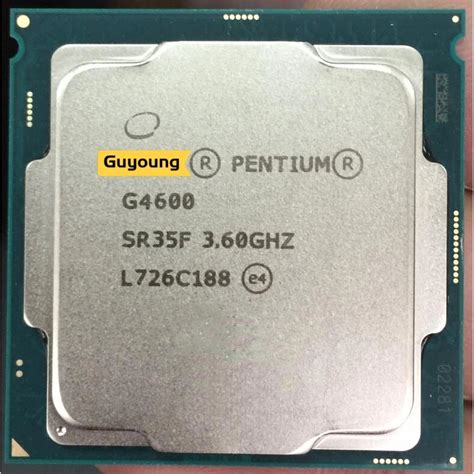 Pentium Processor G4600 G4600 Cpu Lga 1151 Land Fc Lga 14 Nanometers
