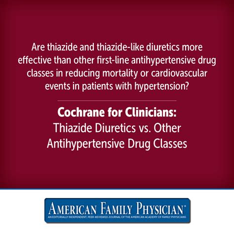 Thiazide Diuretics Vs Other Antihypertensive Drug Classes Aafp
