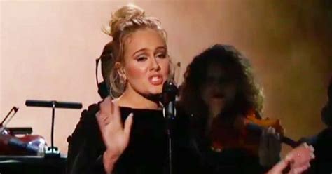 Adele Grammys Drama As Star Stops George Michael Tribute Daily Star