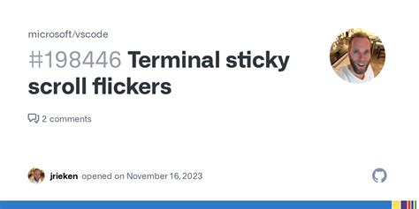 terminal sticky scroll flickers · issue 198446 · microsoft vscode · github