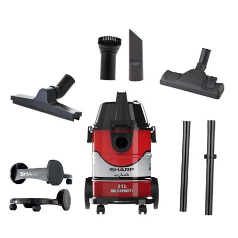 Sharp Ec Wd1621 Z 1600w Wet And Dry Barel Vacuum Cleaner 2yw O