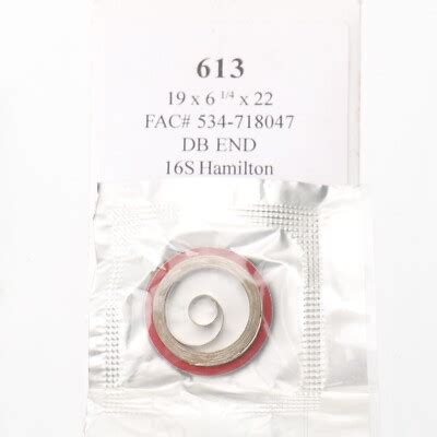 New Hamilton 16s Watch Mainspring 718047 19 X 1625 X 22 Watchmakers
