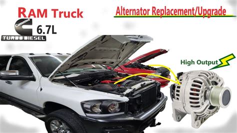 How To Replace And Upgrade To A High Output Alternator Dodge Ram 67l