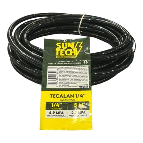 Tecalan 14 Pulg Negro 5 Mts