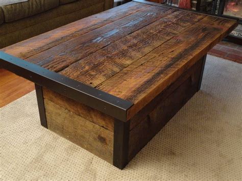 30 Best Rustic Storage Diy Coffee Tables