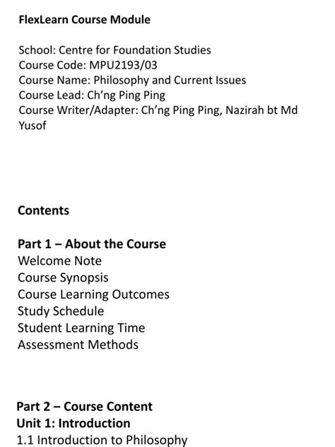 Introduction To Philosophy Class New Pdf Philosophy Of Education