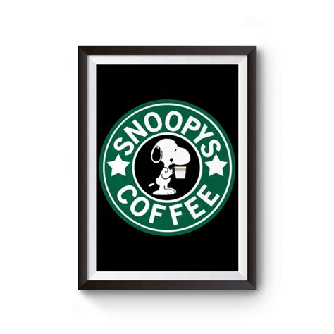 Snoopy Coffee Poster