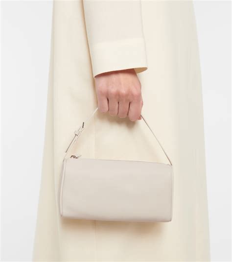 90s Leather Shoulder Bag In White The Row Mytheresa