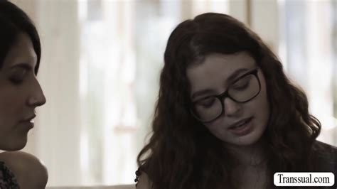 Teen Leana Lovings Gets Her Pussy Fucked By TS Zariah Aura