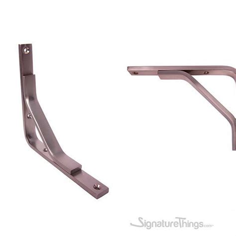 Signaturethings Brass L Shelf Bracket With Loop