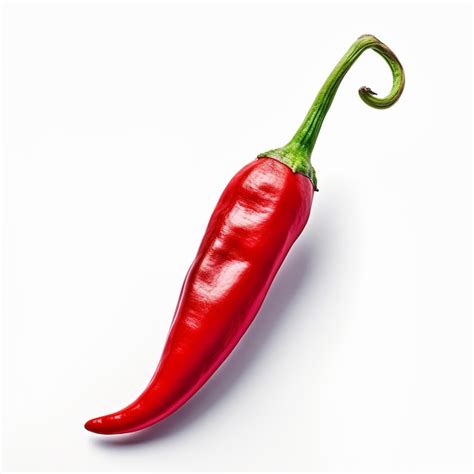 Premium Ai Image A Red Chili Pepper With A Green Stem And A Green Stem