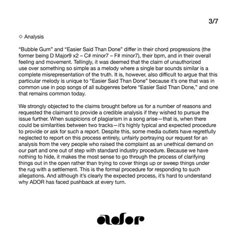 Newjeans Agency Ador Releases Statement Addressing Bubble Gum