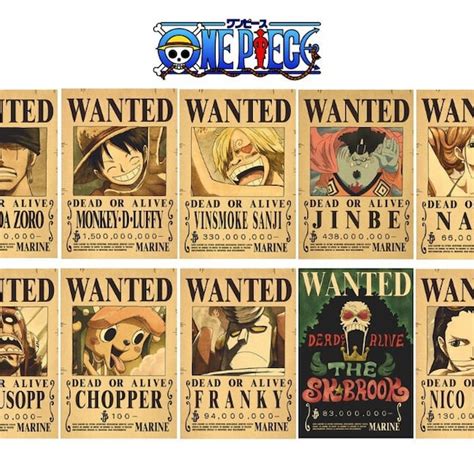 One Piece Bounty Poster Etsy