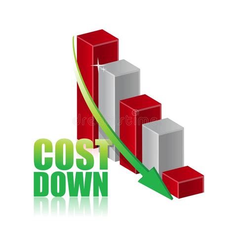 Cost Down Business Chart Graph Stock Illustration Illustration Of Analysis Diagram 29584395