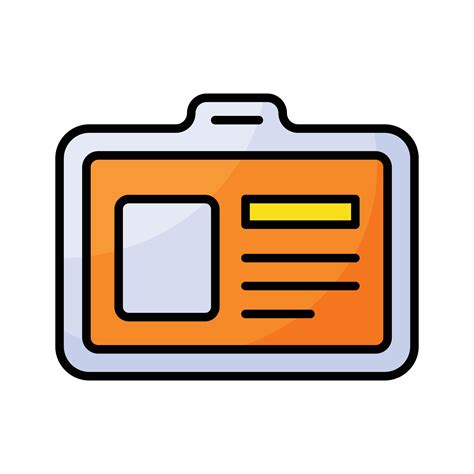 Student Id Card Design Entry Pass Icon In Modern Style 47397046 Vector