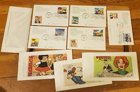 1995 Classic Comic Strips Complete Set 20 Fdc Fdi 20c Postcards Ux221