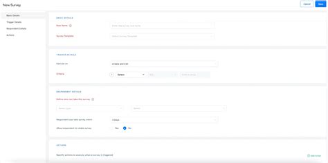 Configuring Survey Settings Facilio Documentation
