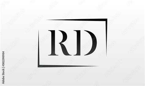 Initial Rd Letter Logo With Creative Modern Business Typography Vector