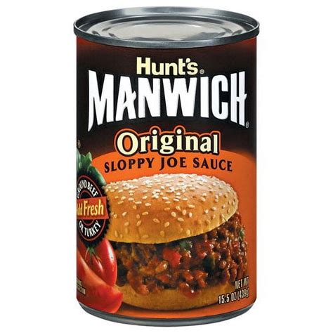 Manwich Sloppy Joe Sauce 15 5 Oz Can Original With Vegetables