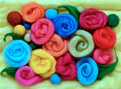 Multi Colored Wool For Felting Jigsaw Puzzle Online