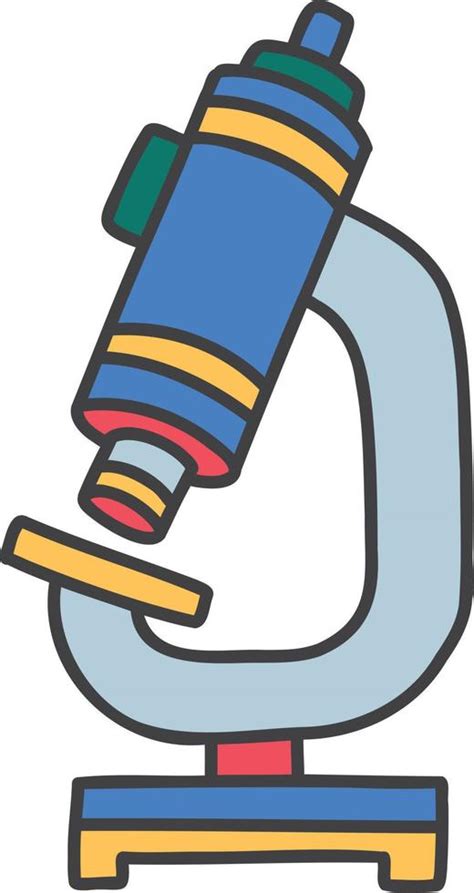 Hand Drawn Cute Microscope Illustration 13127746 Vector Art At Vecteezy