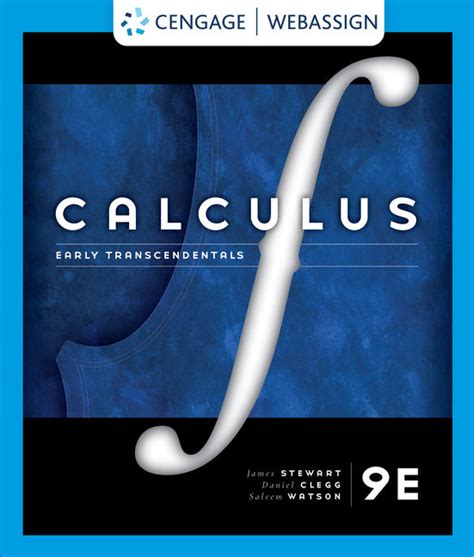Webassign For Stewart Clegg Watsons Calculus Early Transcendentals
