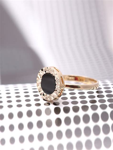 14k 18k 오닉스 컷팅 반지