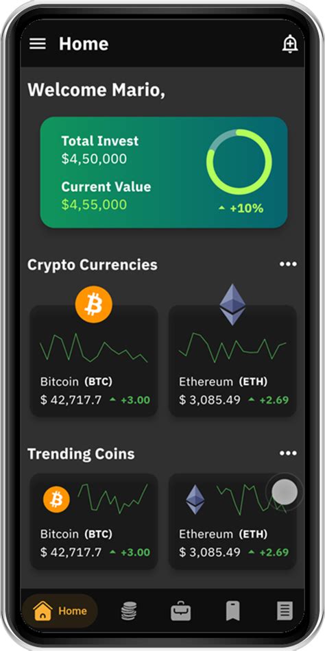 Coinpool Crypto Currency Portfolio Management Flutter App Ui Kit Sdreatech Private Limited