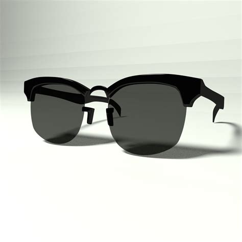 Glasses 3d Model 6 Blend Fbx Obj Free3d