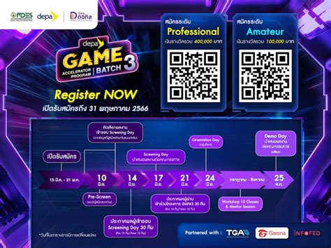โครงการ “depa Game Accelerator Program Batch 3” หรือ Depa Gap Batch 3