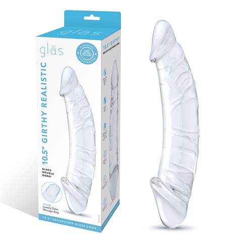 Glas Realistic Girthy Glass Double Dong Delicto