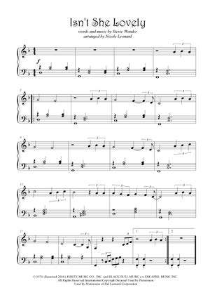 Play Official Version Of Isnt She Lovely Sheet Music By Stevie Wonder