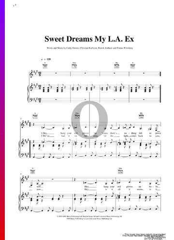 Sweet Dreams My La Ex Rachel Stevens Piano Sheet Music Oktav
