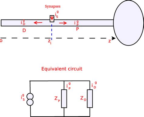 Color Online Equivalent Scheme To Calculate The Current Flowing From Download Scientific