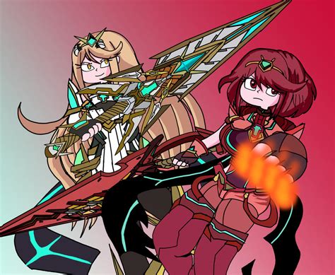 Xenoblade Pyra And Mythra By The James Show On Deviantart