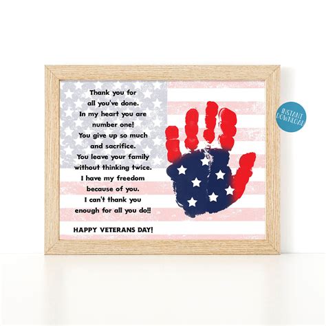 Short Veterans Day Thank You Poems Free Printable