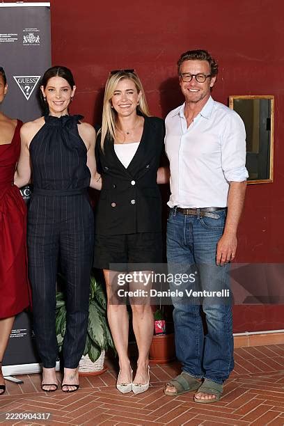Ashley Greene Melissa Roxburgh And Simon Baker Attend The Filming