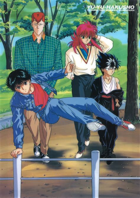 Kurama Hiei Urameshi Yusuke And Kuwabara Kazuma Yu Yu Hakusho