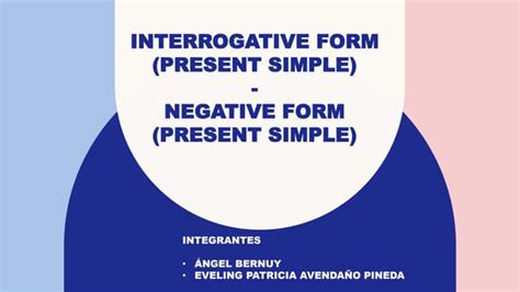 Interrogative Form Present Simplepptx