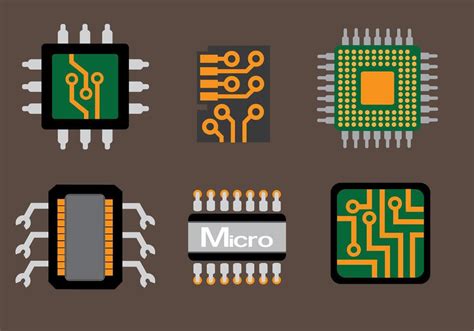 Computer Chip Vector Art Icons And Graphics For Free Download