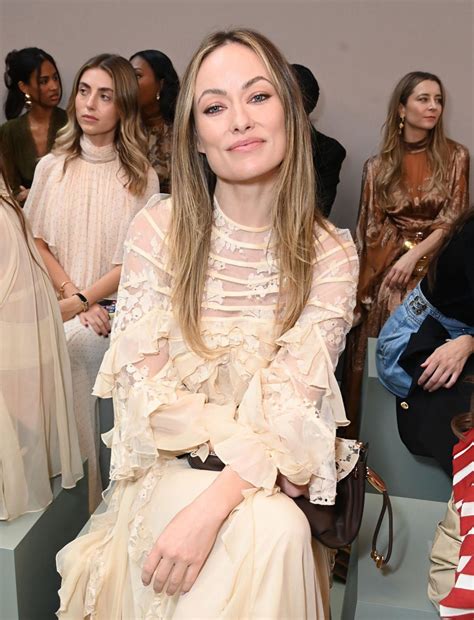 Olivia Wilde Wears Silk Lace Dress For Zimmermann Spring 2026 Show
