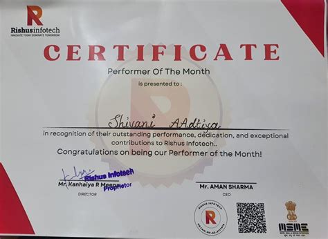 Shivani Aadtiya On Linkedin Employeeofthemonth Frontenddeveloper