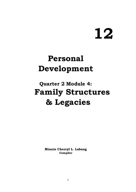 Per Dev Module 4 2nd Quarter V3 12 Personal Development Quarter 2